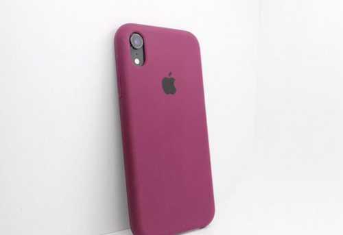 Чехол Silicone Case на iPhone XR Бордовый