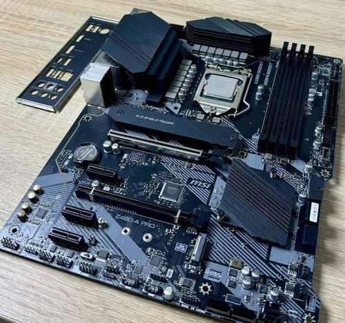 Комплект (1200): мать MSI Z490   проц i7 10700f