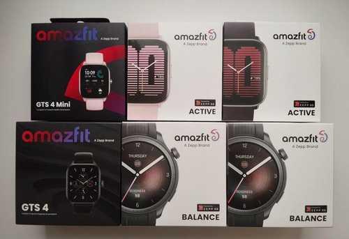 Смарт-часы Amazfit Balance, GTS 4 и другие