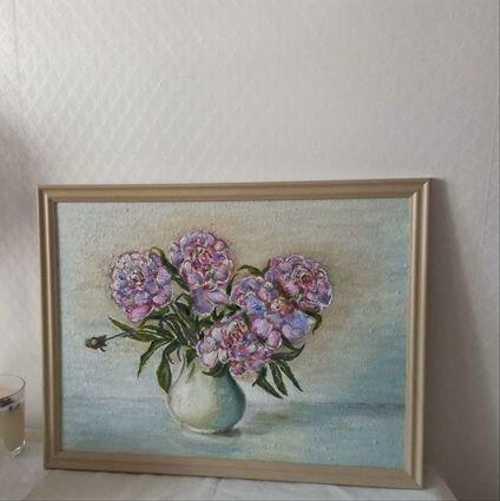 Картина маслом цветы
