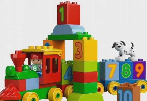 Lego duplo на вес, Пластина/строит-ва, Поезд с цыф