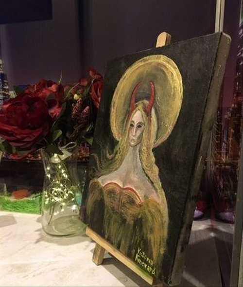 Готическая картина маслом на холсте «Лилит»
