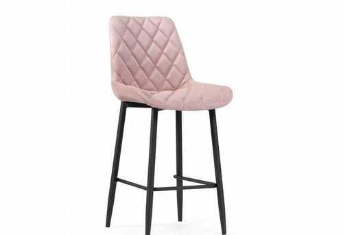 Полубарный стул Баодин розовый / черные ножки