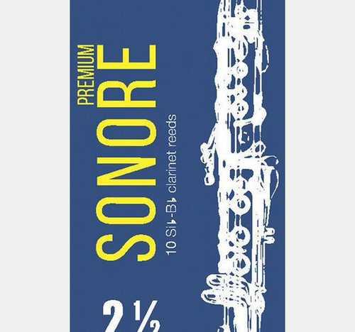 FR16C003 Sonore Трости для кларнета inB/inA № 2,5 (10шт), FedotovReeds