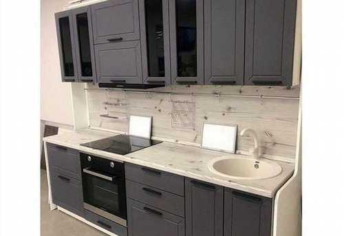 Кухонный гарнитур серый модульный новый