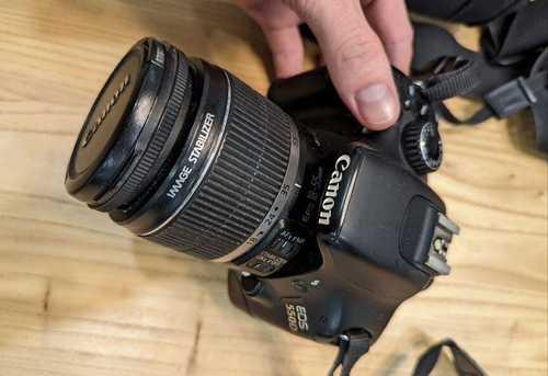 Зеркальный фотоаппарат canon 550d 18-55 mm