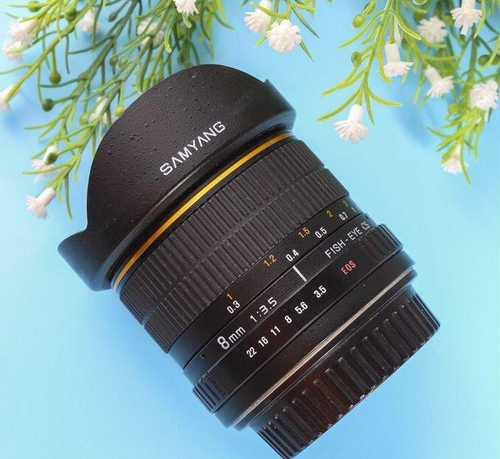 Объектив Samyang 8mm f3.5 FishEye (для Canon)