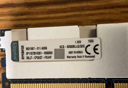 Kingston 32Gb DDR3 LR-dimm Server memory Ecc