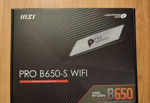 Материнская плата PRO B650-S WI-FI MSI Am5 New