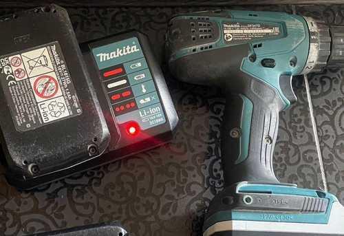 Аккумуляторная дрель шуруповерт makita 18v