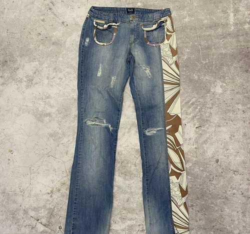Винтажные джинсы Dolce Gabbana двухцветные