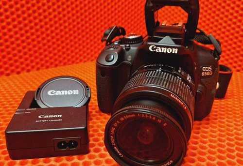 Зеркальный фотоаппарат Canon EOS 650D/18-55m (Топ)