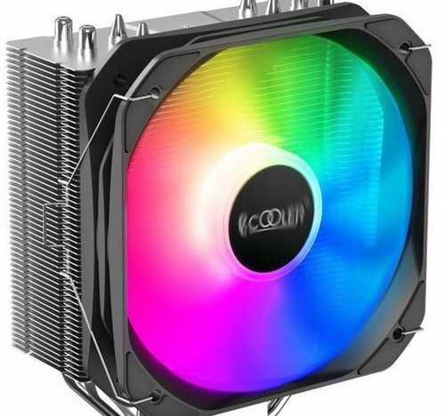 Pccooler paladin 400 argb (200W, 4-pin PWM, 157mm, Al/Cu, 4x6mm, argb, 1x130mm, 76.85CFM, 29dBA, 160