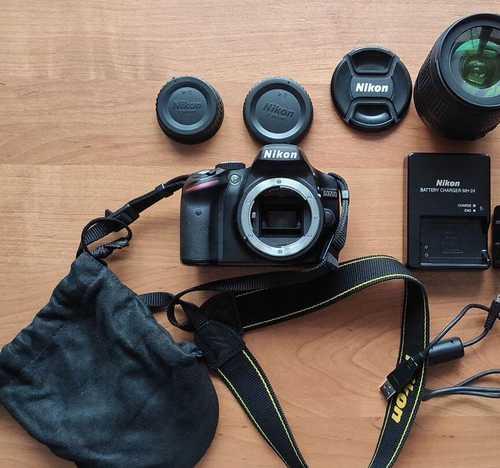 Зеркальная камера Nikon D3200 Kit 18-55mm II Black