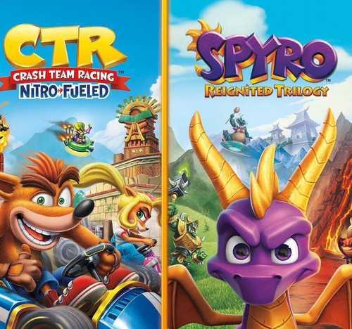 Crash team racing + spyro трилогия PS4 / PS5