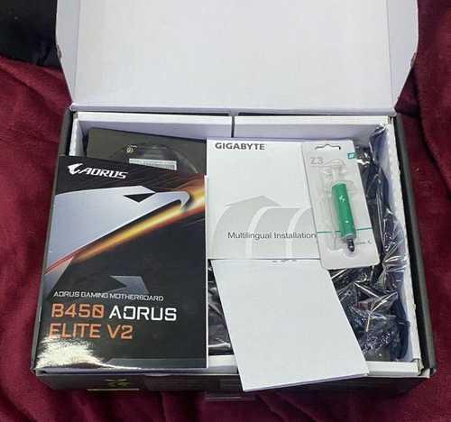 Материнская плата gigabyte b450 aorus elite v2