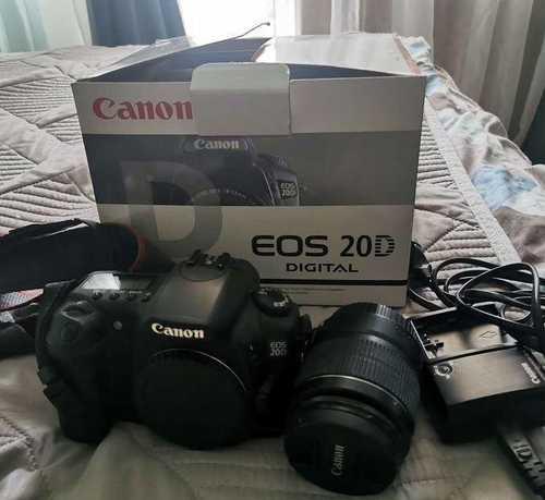 Зеркальный фотоаппарат canon 20d EOS