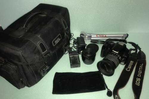 Фотоаппарат canon eos 450d kit 18-55 + 50 ef 50 mm