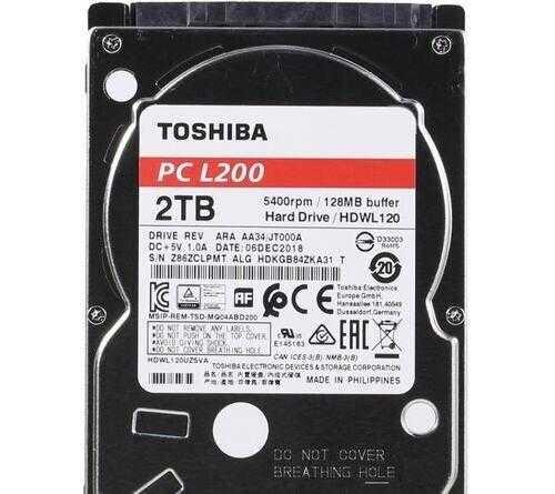 Жесткий диск Toshiba sata-III 2Tb L200 (5400rpm) 1