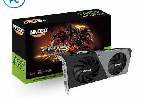 Видеокарта RTX4060 8GB inno3D twin X2 N40602-08D6