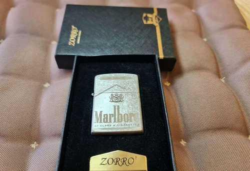 Новая зажигалка Zorro Marlboro / Zippo Armor
