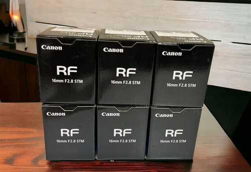 Canon RF 16mm F2.8 STM новый