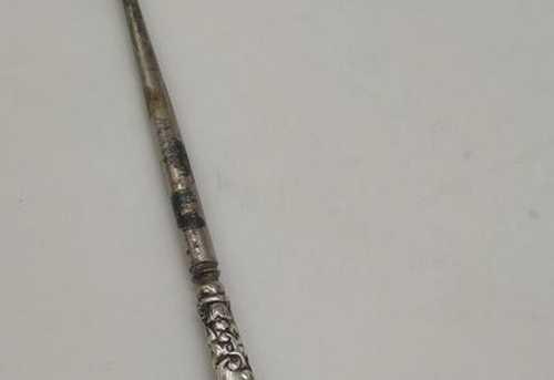 Крючок для кодлера, корсета, сталь, ручка серебро