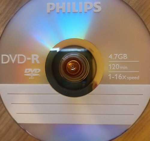 Диски DVD R VS 4,7 Gb 16x philips 50 шт