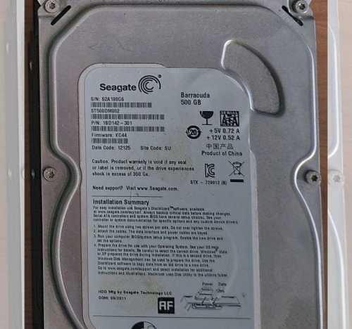 Seagate ST500DM002, 3.5", 500 Gb