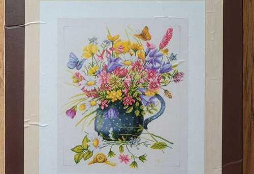 Набор для вышивания Lanarte Цветы в вазе