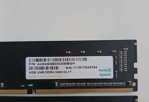 Оперативная память ddr4 8gb apacer