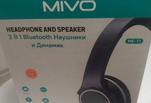 Наушники беспроводные Bluetooth 2в1 mivo ME-71