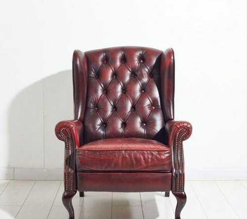 Вольтеровское кресло в стиле Честерфилд. Англия