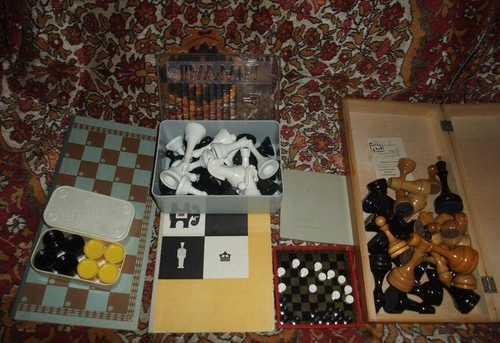 Шахматы, шашки СССР, 4 набора, викторина Гаи