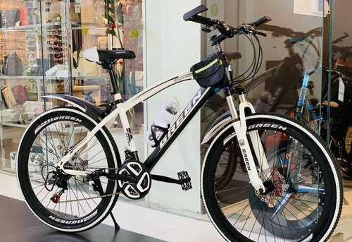 Скоростной велосипед Бело-черный новый
