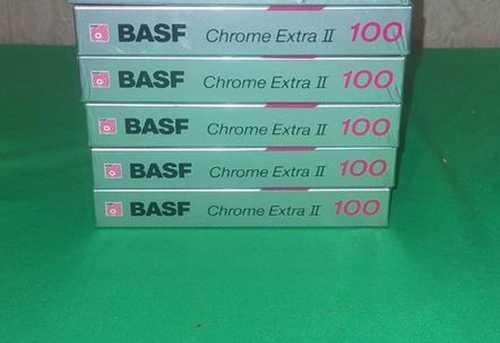 Аудиокассеты запечатанные BASF Chrome Extra ii 100