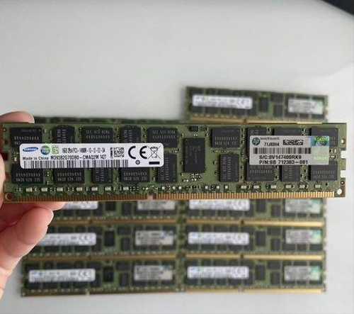 Серверная DDR3 Samsung 1866Mhz 16 ecc HP 712383-08