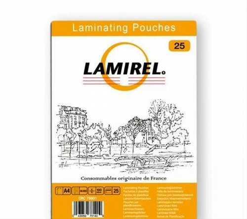 Пленка для ламинирования Lamirel А4, 100мкм, 25 шт