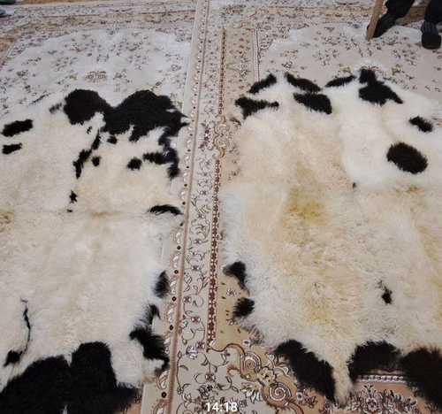 Ковёр покрывало из шкур