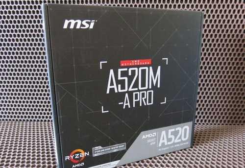 MSI A520M-A Pro am4 (Новая)