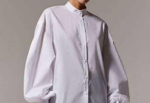 Белая оверсайз рубашка