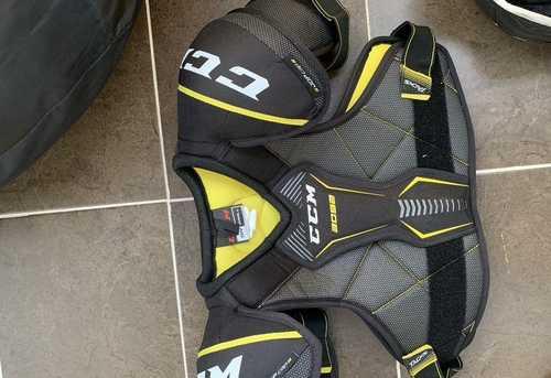 Нагрудник хоккейный sr 3092, щитки CCM QLT 290