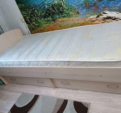 Кровать с матрасом Аскона