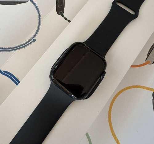 Смарт самы Apple watch 7 45 мм midnight aluminum