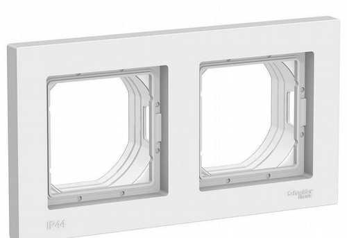 SE AtlasDesign Aqua Бел Рамка 2-ая IP44