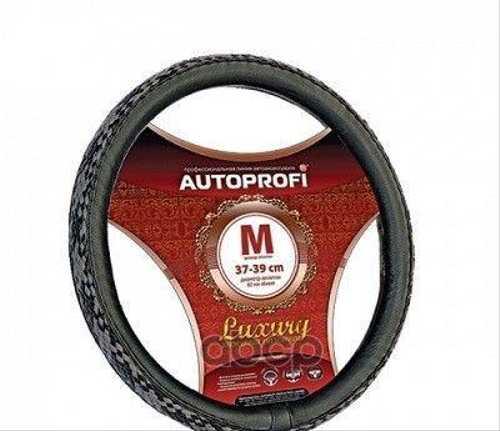 AP-810 BK/BK,GY (M) оплетка руля серия luxury