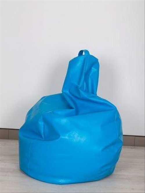 Кресло-мешок Комфорт, 3XL, Экокожа, синий
