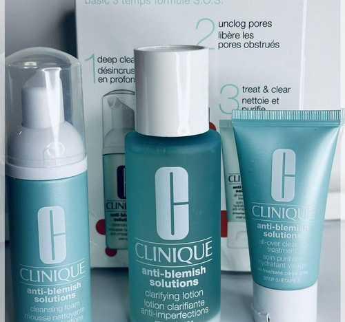 Clinique Antiblemish 3step уход SOS Оригинал