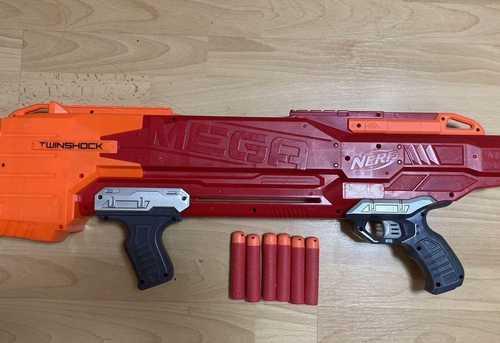 Бластер nerf mega twinshock