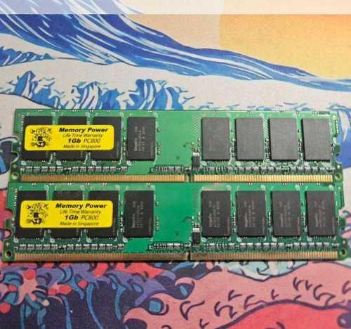 Оперативная память DDR2 1 гб PC2-3200 (400 мгц) от